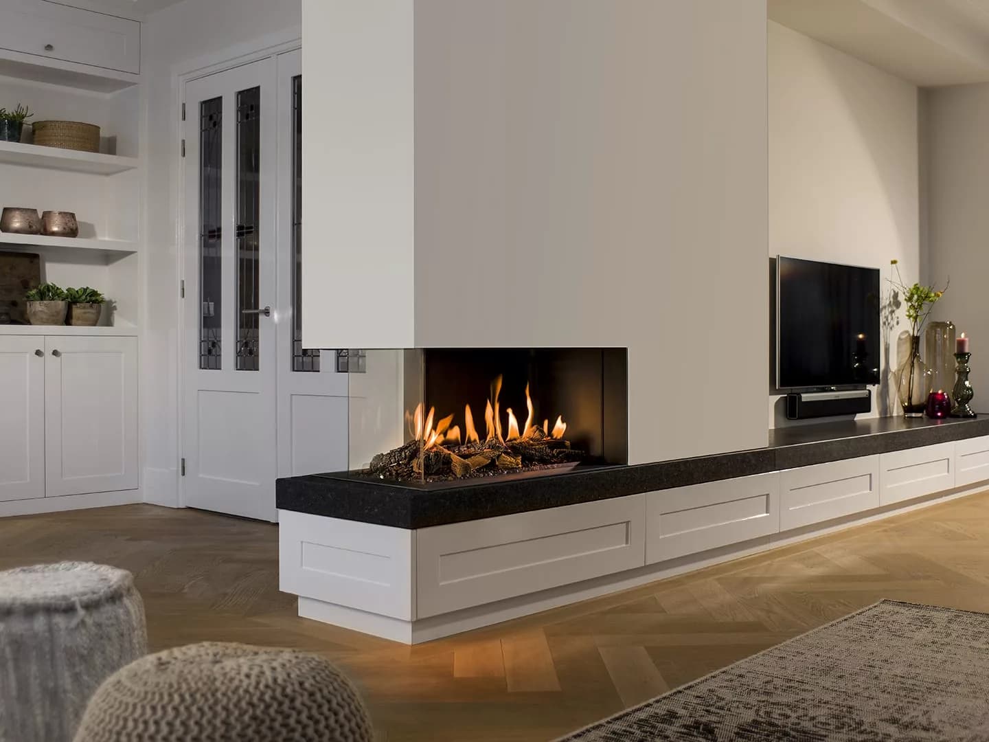 Bellfires Room Divider Large L+R 3 - Centreline Fires